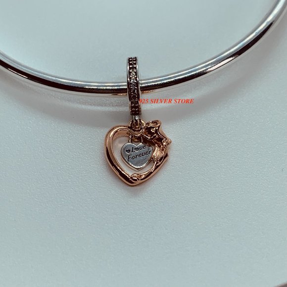 Pandora | Jewelry | Pandora Heart Rose Flower Dangle Charm 78929c0 ...